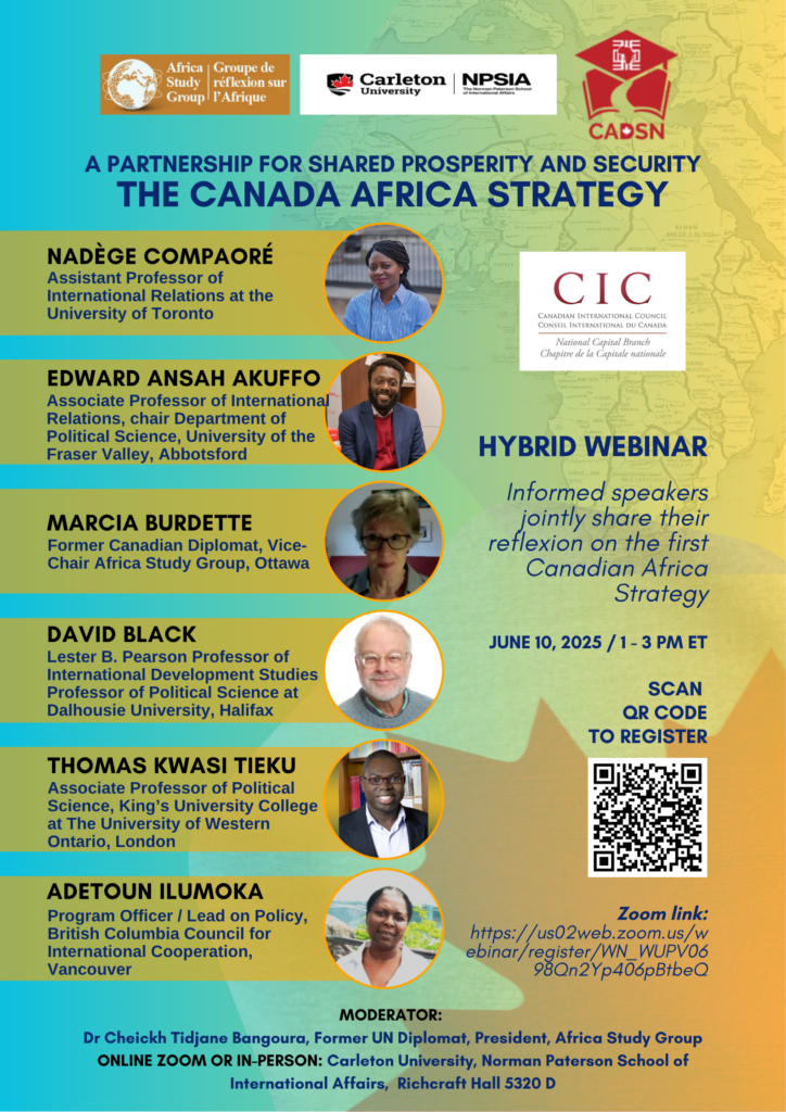 Africa Study Group For A Revived Relation Between Africa And Canada